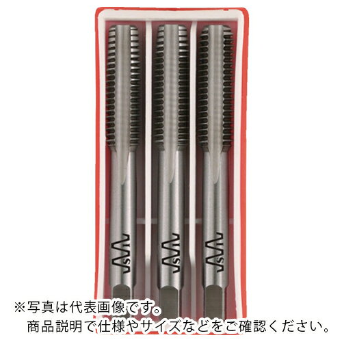 特長：一般的なタップであらゆる方面で使用されています。母材がSKS2鋼で経済的です。用途：被削材：一般鋼、低炭素鋼、軽合金。仕様：精度：JIS3級精度表記：JIS級呼び寸法：M10ピッチ(mm)：1ねじ長さ(mm)：30全長(mm)：70シ...