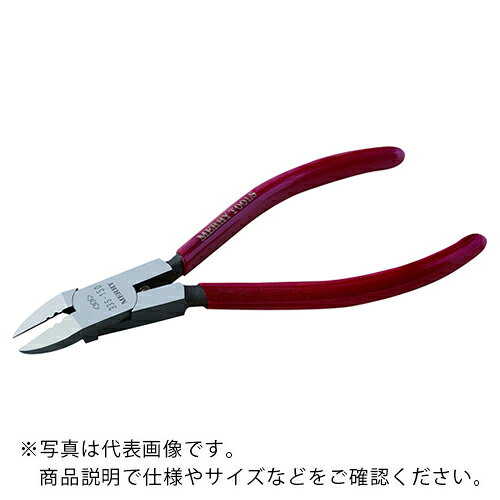 特長：電線の脱皮が簡単に行なえます。用途：電子部品のリード線切断・電線の脱皮。仕様：全長(mm)：125切断能力(mm)鉄線：φ0.8切断能力(mm)銅線：φ1.2薄刃・平刃ばね付脱皮穴2ヶ所付(φ1.3mm・φ1.7mm)ソフトカバー付材...