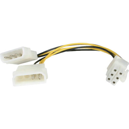 特長：ペリフェラル電源コネクターを6ピンのPCI Express ビデオカードコネクターに変換します。パソコンの電源をアップグレードせずに、PCIeグラフィックスカードを装着できます。ライフタイム保証がついています。仕様：ケーブル長(m)：...