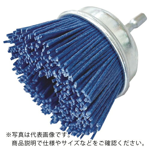 特長：回転しながら移動し広い範囲の研磨に適しています。用途：平面、凹凸面板などの表面の研磨、清掃、表面仕上げに。仕様：線径(mm)：0.2毛材：砥粒入りナイロン外径(mm)：65軸径(mm)：6.35最高使用回転数(rpm)：4500番手(...