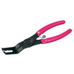 特長：自動車のフロント・リアバンパー、フロントフェンダーライナー等に使用されている樹脂製クリップの取り外し及び装着時の軸部の縮め・挿入が容易に行えます用途：内装外装部品の取り外しに。仕様：全長(mm)：196厚さ(mm)：9高さ(mm)：9...