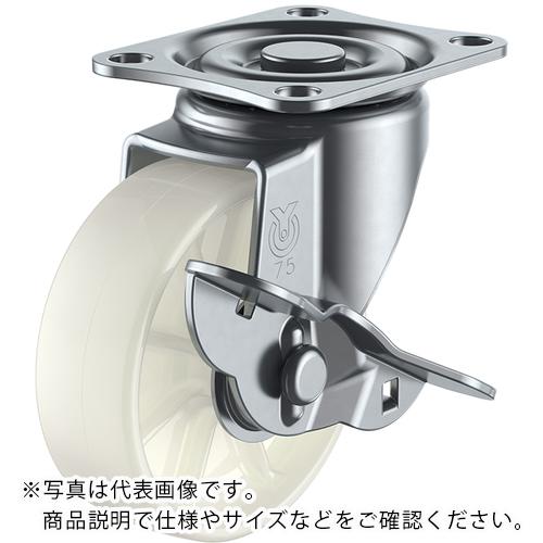 特長：走行性、耐荷重性を備えた小型キャスターです。用途：台車や家具、什器に。仕様：許容荷重(daN)：60許容荷重(kgf)：61.2車輪径D(mm)：50車輪幅(mm)：28取付高H(mm)：70取付座A(mm)：70取付座B(mm)：5...