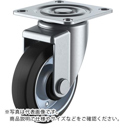 特長：標準的な中型キャスターで重量物の運搬に数多く使用されています。衝撃吸収に優れています。用途：ロールボックスパレット、台車。仕様：許容荷重(daN)：120許容荷重(kgf)：122.4車輪径D(mm)：125車輪幅(mm)：32取付高...