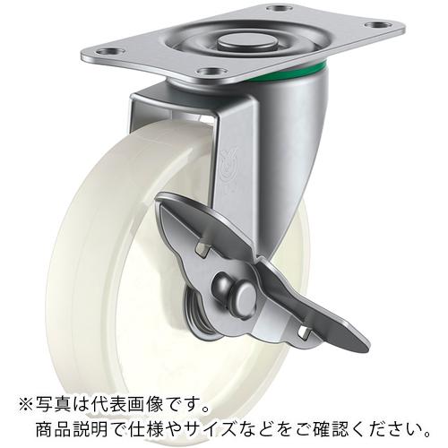 特長：耐水性、耐食性に優れたオールステンレス製金具を使用した標準的な小型キャスターです。食品、薬品などを扱う水回りやサビを嫌う場所に最適です。用途：オールステンレス製食品台車、薬品台車、ワゴン。仕様：許容荷重(daN)：40許容荷重(kgf...