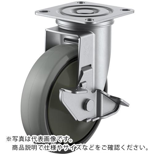 特長：耐水性、耐食性に優れたオールステンレス製金具を使用した中型キャスターです。軽量で耐油性・耐摩耗性に優れたナイロンホイールウレタン車輪を使用しています。食品、薬品などを扱う水回りやサビを嫌う場所に最適です。用途：オールステンレス製食品台...