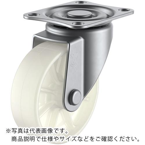 特長：耐水性、耐食性に優れたオールステンレス製金具を使用しています。走行性、耐荷重を備えた小型キャスターです。食品、薬品などを扱う水回りやサビを嫌う場所に最適です。用途：オールステンレス製食品台車、薬品台車、ワゴン。仕様：許容荷重(daN)...