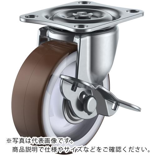 特長：標準的な小型キャスターです。最小サイズから取りそろえています。ウレタン車輪は耐油性、耐摩耗性に優れています。用途：軽量用台車仕様：許容荷重(daN)：55許容荷重(kgf)：56.1車輪径D(mm)：65車輪幅(mm)：25取付高H(...