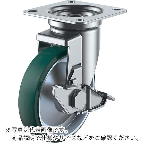 特長：標準的な大型キャスターで重量物の運搬に数多く使用されています。耐油性、耐摩耗性に優れたウレタン車輪を使用しています。用途：台車、ワゴンに最適です。仕様：許容荷重(daN)：120許容荷重(kgf)：122.4車輪径D(mm)：75車輪...