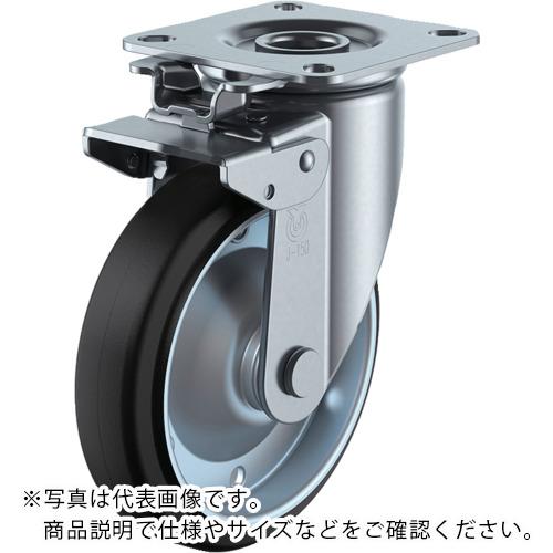 特長：取付ピッチが自在、自在ストッパー付、固定式共に同一です。走行性に優れたゴム車輪を使用しています。用途：台車、ワゴンなどに。仕様：許容荷重(daN)：160許容荷重(kgf)：163.2車輪径D(mm)：130車輪幅(mm)：40取付高...