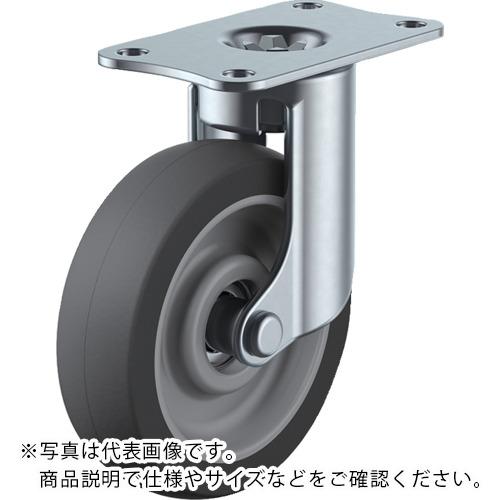 特長：金具・車輪部分にラジアルボールベアリングを使用した、走行音の静かなキャスターです。軽量で床面を汚しにくいエラストマー車輪を使用しています。用途：台車や家具、什器などに。搬送時の騒音抑制に。仕様：許容荷重(daN)：30許容荷重(kgf...
