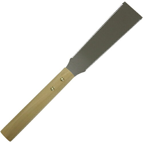特長：手ごろな180mmサイズの両刃のこぎりです。お子様から女性の方に使いやすいサイズです。タテ挽とヨコ挽があり、切断する木目に合わせて使い分けることが出来ます。便利な収納ケース付です。小型で使いやすく、細工作業に向いています。用途：工作や...