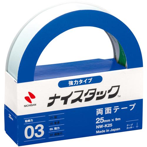 特長：強力タイプのナイスタック［［R上］］です。巻心は再生紙を使用しています。用途：紙工作、図工教材の製作に。ポスターやカレンダーの掲示に。金属やプラスチック、紙などの平滑な素材への接着に。仕様：色：白幅(mm)：25長さ(m)：9厚さ(m...