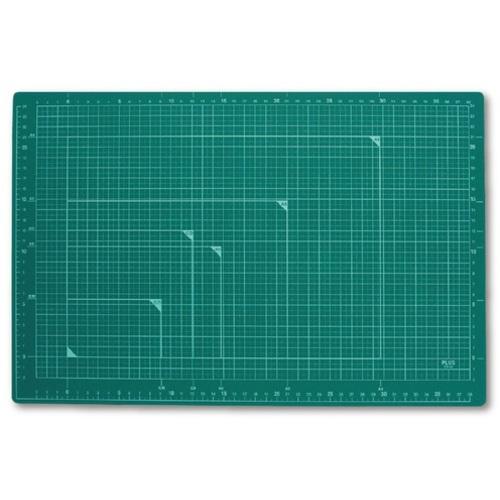 特長：長時間の作業も快適な、彩度をおさえたダークトーンカラーです。CDジャケット用カッティングガイド付です。仕様：間口(mm)：450奥行(mm)：300色：グリーン規格：A3マット方眼目盛り：5mm（表面のみ）片面印刷両面使用可縦300×...