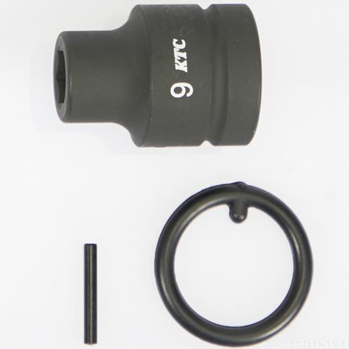 特長：AMBACシステム採用で、使用時のピン飛び出しを防止します。パワーフィット採用で、ボルト・ナットのなめりを防止します。新型リングの採用により、ピン・リングの装着も簡単です。刻印に加え、見やすいサイズ表示を施しています。仕様：差込角(m...