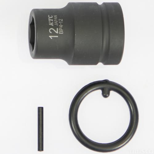 特長：AMBACシステム採用で、使用時のピン飛び出しを防止します。パワーフィット採用で、ボルト・ナットのなめりを防止します。新型リングの採用により、ピン・リングの装着も簡単です。刻印に加え、見やすいサイズ表示を施しています。仕様：差込角(m...