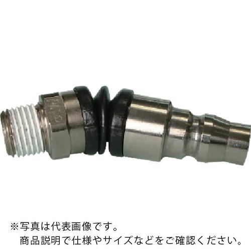 特長：自在に方向を変えられ、ツールなど手元作業に最適です。回転も自在でホースの捻れや折れも防止します。用途：エア工具などの手元の自在継手として。仕様：ねじサイズ：カップリングプラグ、R3/8チヨダ　フリーアングルPタイプ　R3／8材質／仕上...