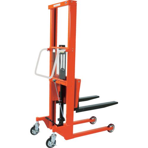 特長：狭い場所にも差し込めるように最低高さを50mmにしました。荷物の重さによって上昇ピッチが自動的に切り替わる油圧式の早送り装置付です。過負荷防止バルブ付です。新構造のマストでガタつきを減少させスムーズな昇降を実現します。用途：差し込み口...