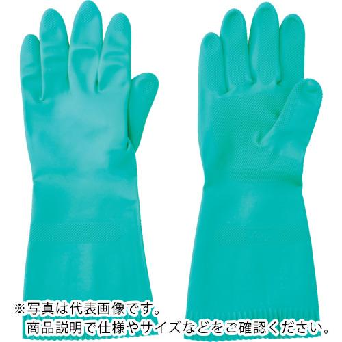 特長：裏毛がないタイプのため毛が抜け落ちる心配がなく衛生的です。特殊加工を施しているため、グリップ力も高いです。用途：食品加工。清掃・軽作業。仕様：色：グリーンサイズ：M全長(cm)：35.0手のひら周り(cm)：20.2中指長さ(cm)：...