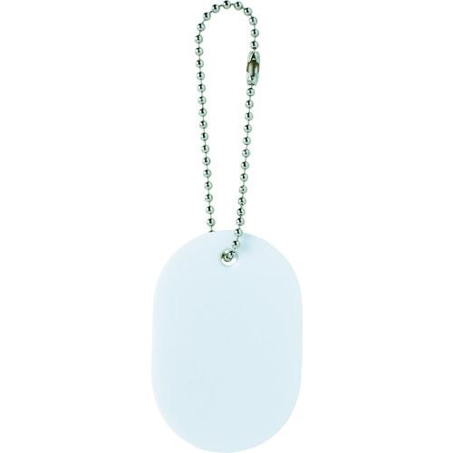 特長：小判型の両面表示タイプのバルブ開閉札です。ボールチェーン付です。用途：工場や建物の配管バルブの開閉の標示に。仕様：表示内容：無地縦(mm)：60横(mm)：40厚さ(mm)：2.5色：白穴径(mm)：4形状：小判型ボールチェーン付(ボ...