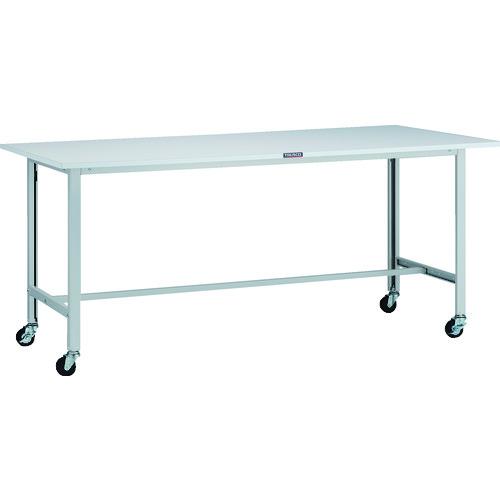 特長：移動自由なストッパー付キャスター作業台は作業場所を選びません。表面は滑らかで、ソフトな光沢があり清潔感を保持し、耐水性・防汚性にも優れています。キャスター付で移動に便利です。仕様：天板材質：ポリ化粧間口(mm)：1800奥行(mm)：...