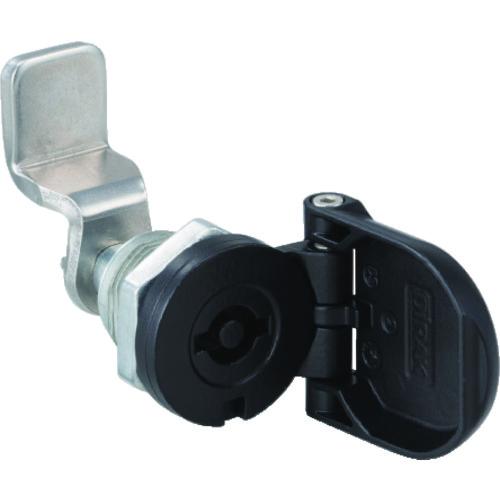 特長：ストロークが6mmあり、大きく締め付けできるクオーターターンです。解錠時にカバーが開いた状態になります（締め忘れ防止機能）高いセキュリティーが求められる場所に最適です。ばね入りのカバーが施錠時に閉まるため、雨や汚れがインサートに付着す...