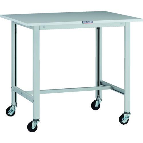 特長：移動自由なストッパー付キャスター作業台は作業場所を選びません。表面は細かい凹凸が滑りにくく、適度な弾力性があります。また、防水性・耐油性・防汚性に優れています。キャスター付で移動に便利です。仕様：天板材質：リノリューム張間口(mm)：...