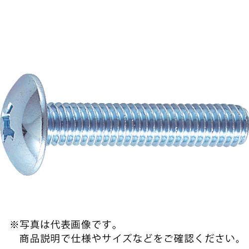 特長：頭部直径が大きいので、大きなねじ穴の場合に適します。仕様：寸法(mm)d：M3寸法(mm)L：6ねじピッチ(mm)：0.5頭部径(mm)：6.9頭部厚さ(mm)：1.9適合ドライバー：プラスNo.1強度区分：4.8パッケージ：ボルトン...
