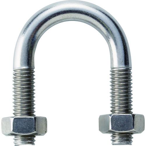 特長：U字金具のミリねじ仕様品です。用途：SGP管パイプ締め付け金具。横配管、縦配管に。ガス管や空調管、配電盤止め用として。仕様：適合管外径D：20A適合管外径(mm)：27.2P(mm)：40.0H(mm)：51S(mm)：30E(mm)...