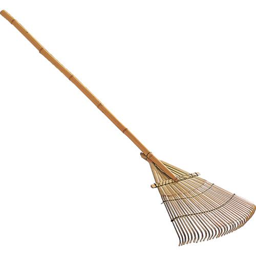 特長：自然に優しい天然素材100%です。柔軟性の優れた竹製のため、落ち葉や枯れ葉集めに最適です。仕様：幅(mm)：500長さ(mm)：1400材質／仕上：竹（冬竹使用）　●代表画像について 商品によっては、代表画像を使用している場合がござい...