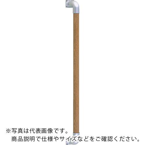 特長：握りやすい35mm径の抗菌仕上げの手すりです。簡単に取り付け可能です。用途：玄関や廊下等に。屋内用。仕様：全長(mm)：671高さ(mm)：75厚さ(mm)：35径(mm)：35色：シルバーライトオーク材質／仕上：自然木＋亜鉛合金セッ...