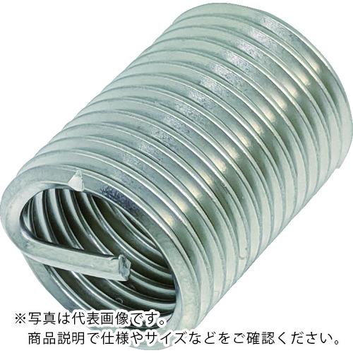 特長：ステンレス鋼でつくられたヘリサートです。菱形断面の線材を巻いたスプリングのような形状をしています。用途：アルミや樹脂など軟らかい母材のめねじ補強に。破損しためねじの補修に。仕様：適合ボルトねじ：M6×1下穴径(mm)：6.3ねじの呼び...