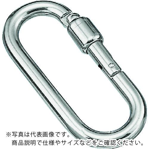 特長：環の付いた外開きの構造なので、不用意に開くことがありません用途：チェーン・ワイヤ・ロープなどの連結や、端末の金具のジョイントに。仕様：使用荷重(kN)：0.29D(mm)：4L(mm)：37S(mm)：9W1(mm)：11W2(mm)...
