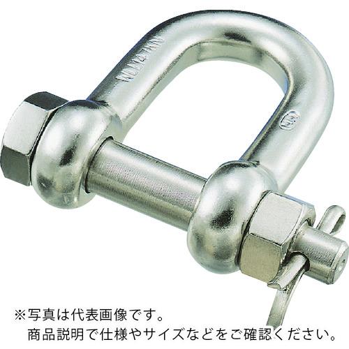 特長：ワリピンが付いているので、ナットが外れにくくなっています。用途：チェーン・ワイヤ・ロープ等の連結や、端末金具のジョイントに。特に、振動が多いなどで通常のシャックルではピンが緩む可能性のある場所に。仕様：使用荷重(kN)：49.00ねじ...