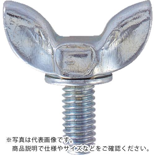 特長：手で締められるボルトです。仕様：呼び径d：M5呼び径(L)：10表面処理：ユニクロ羽根高H(mm)：9.6羽根幅D(mm)：22呼び径L：10パッケージ：ボルトンパック（ブリスター）材質／仕上：頭部:冷間圧延鋼板（SPCC）頭部表面処...