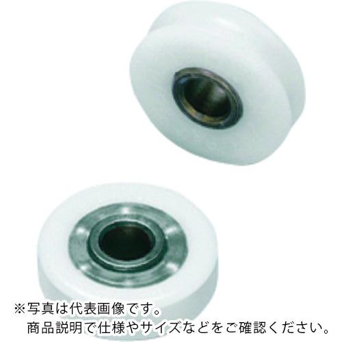特長：ベアリングの材料として最適なポリアセタールを使用しているため、耐摩耗性が大変優れており、摩擦係数が低く、潤滑油なしで軽快、低騒音の回転が得られます。耐腐蝕性、耐薬品性、耐候性に優れています。射出成形加工で製作するため低価格です。特注品...