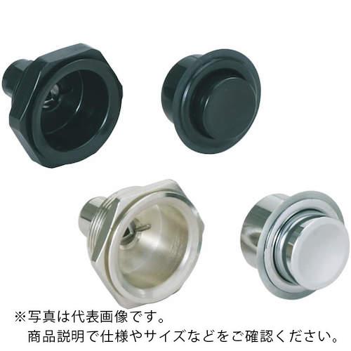 特長：ロックおよびロック解除ともに、プラグの頭を押すだけのワンタッチ操作です。ロック時にプラグの頭が誤解除防止のためフラットになります。カムでロックしているため、振動で外れにくい構造です。解除する場合、先のとがったもので押してください。仕様...