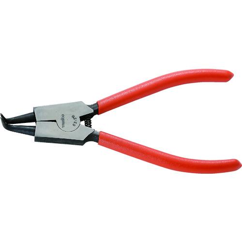 特長：ハンドル形状ロングタイプです。仕様：リング使用範囲(mm)：25〜50爪先端径(mm)：1.2全長(mm)：170爪形状：曲爪モデル：軸用ばね付材質／仕上：本体：炭素鋼（S50C）爪部：クロムモリブデン鋼（SCM432）グリップ部：塩...