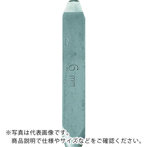 特長：彫りが深く、シャンクも太いため美しい文字が刻印され、非常に長持ちする刻印です。先端は丁寧に研磨されており、正確に刻印できます。仕様：文字：6寸法(mm)：6.0材質／仕上：炭素鋼（先端焼入）注意：数字6・9は共通です。TNは・(点)で...
