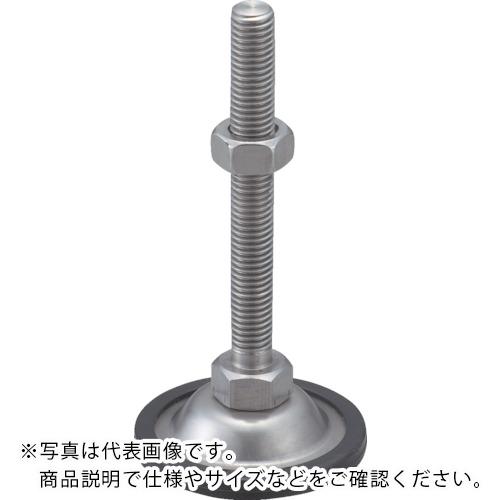 特長：台座部に樹脂カバーが付き床面の傷つきを防止します。用途：工作機械、自動販売機、コンベヤ、作業台、コンピューターラック、制御盤、理化学機械。仕様：許容荷重(kgf)：600ねじ寸法：M12×1.75ねじ長さ(mm)：120全高(mm)：...