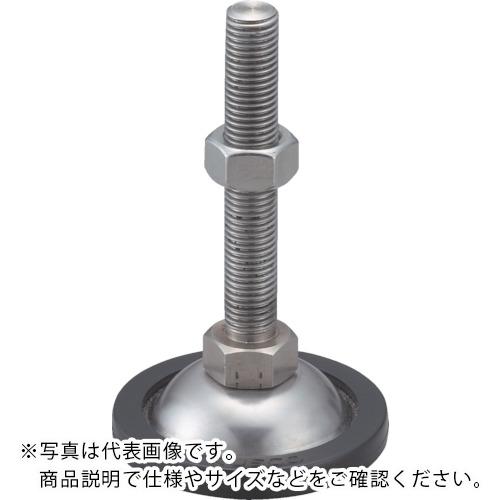 特長：台座部に樹脂カバーが付き床面の傷つきを防止します。用途：工作機械、自動販売機、コンベヤ、作業台、コンピューターラック、制御盤、理化学機械。仕様：許容荷重(kgf)：600ねじ寸法：M20×2.50ねじ長さ(mm)：150全高(mm)：...