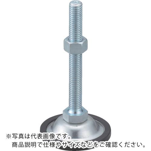 特長：台座部に樹脂カバーが付き床面の傷付きを防止します。用途：工作機械、自動販売機、コンベヤ、作業台、コンピューターラック、制御盤、理化学機械。仕様：許容荷重(kgf)：500ねじ寸法：M12×1.75ねじ長さ(mm)：150全高(mm)：...