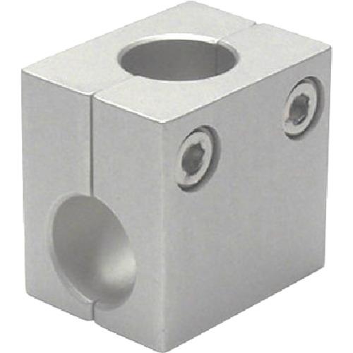 特長：パイプのスライドや転回がしやすい丸穴タイプの製品です。用途：フレームを分解せず取付ける場合に。はさみ込み用（後付け可）。仕様：タイプ：二ツ割りT字形長さ(mm)：24幅(mm)：16高さ(mm)：24φd(mm)：9C：16E：6A：...