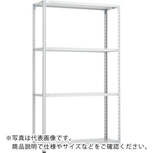 特長：組み立て簡単、今までボルト組みをしていた手間が大きく省けます。中棚は全て棚受けに棚板を置くだけの段替え簡単構造（中棚ボルト不要）です。頑丈なガセットプレート（天地揺れ止め金具）と支柱とのクサビ効果によって優れた剛性を発揮しています。仕...