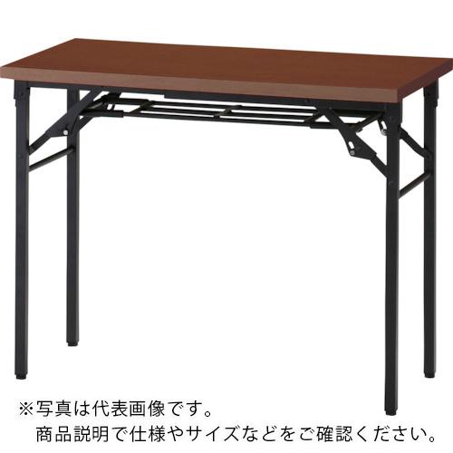 特長：テーブル使用中にロックした部分が解除されないよう安全ストッパーが自動でかかります。（オートロック機構）天板の両端に脚があるので脚間が広く、ゆったりと着席できます。折りたたみの際、脚が重ならないため平積みができます。(幅900・1200...