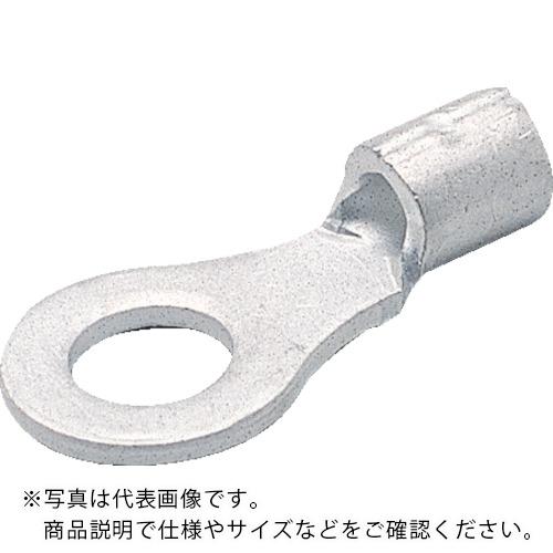 特長：接触面（舌部）が丸く、ねじ固定用の取り付け穴がある裸圧着端子です。用途：軟銅のより線または、単線の電線を接続するために使用します。仕様：電線抱合範囲 単線(mm)：1.14〜1.82電線抱合範囲 より線(［［MM2］］)：1.04〜2...