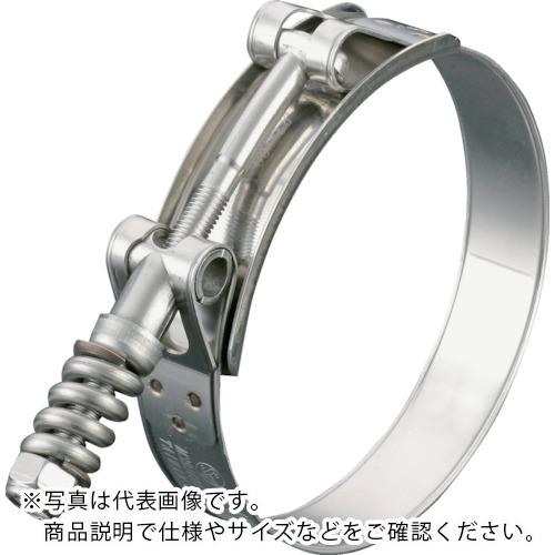 特長：オールステンレスを採用しているため、耐腐食性が高いです。用途：管材、建機関連。仕様：最大径(mm)：81最小径(mm)：73バンド幅(mm)：19厚さ(mm)：0.7締付トルク(N・m)：14.716角ボルト(mm)：11バンド幅：1...