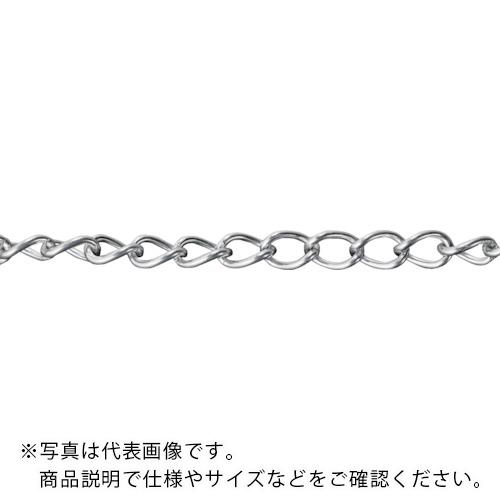 特長：チェーンのリンクを90°ひねったタイプです。サビに強いステンレス製です。用途：パーツとの併用で、転倒防止・連結部品として使用できます。連結部品・軽量物の吊り下げ用仕様：全長(m)：2線径d(mm)：3.2内長P(mm)：16.0内幅W...