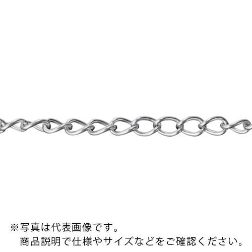 特長：チェーンのリンクを90°ひねったタイプです。サビに強いステンレス製です。用途：パーツとの併用で、転倒防止・連結部品として使用できます。連結部品・軽量物の吊り下げ用仕様：全長(m)：5線径d(mm)：2.0内長P(mm)：8.7内幅W(...