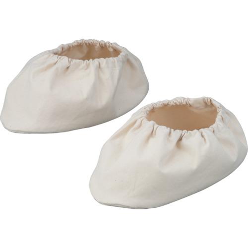 特長：側面は綿帆布10号を、底面は厚手の綿帆布6号を使用していますので、耐久性に優れています。綿帆布100%なので静電気の発生を抑えます。用途：作業現場への汚れの侵入防止。仕様：色：ホワイト適合靴サイズ(cm)：26.5〜28.0サイズ：L...