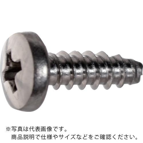 特長：1種よりもピッチが細かく、先端が少し絞っていて、1/4カットしています。カット部は相手材を削る刃の役割をします。主に薄鋼板（5mm以下）樹脂、非金属用です。ヘキサゴンパック入りです。仕様：寸法(mm)d：M4寸法(mm)L：12頭部径...